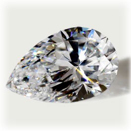 Pear Shaped Stones - Man Made Diamonds from MyEngagementRing