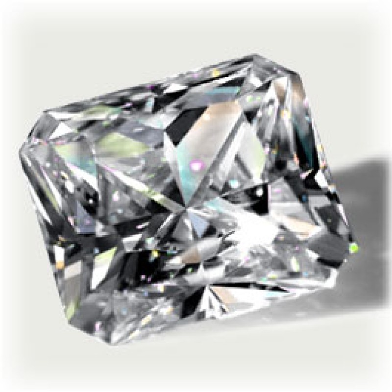 Rectangular Radiant Cut Loose Stones - Man Made Diamonds from ...